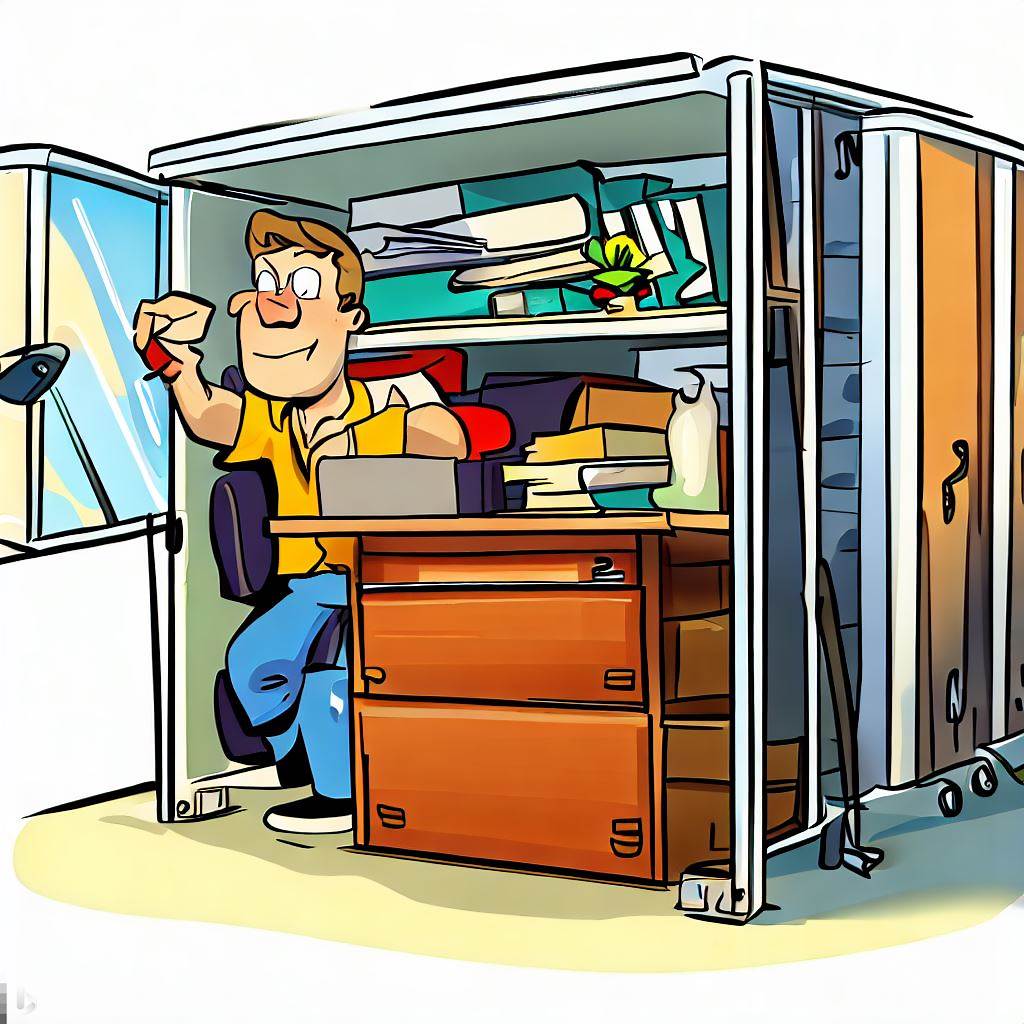 Turn Storage Unit Into Office Space. - Job Of Mine
